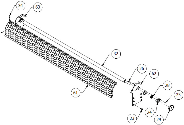 Michel's (OEM) Dura-Flip Roll Tube Assembly Parts | Carolina Tarps